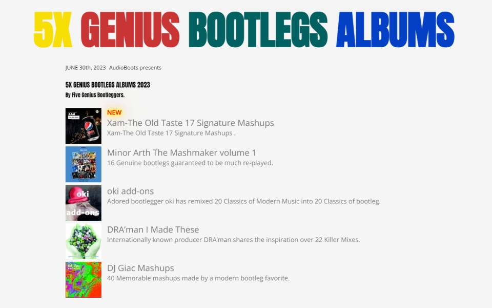 Genius Bootlegs Album